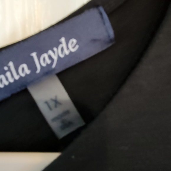 Laila Jayde | Tops | Laila Jayde Black White Striped Blouse Back Button ...